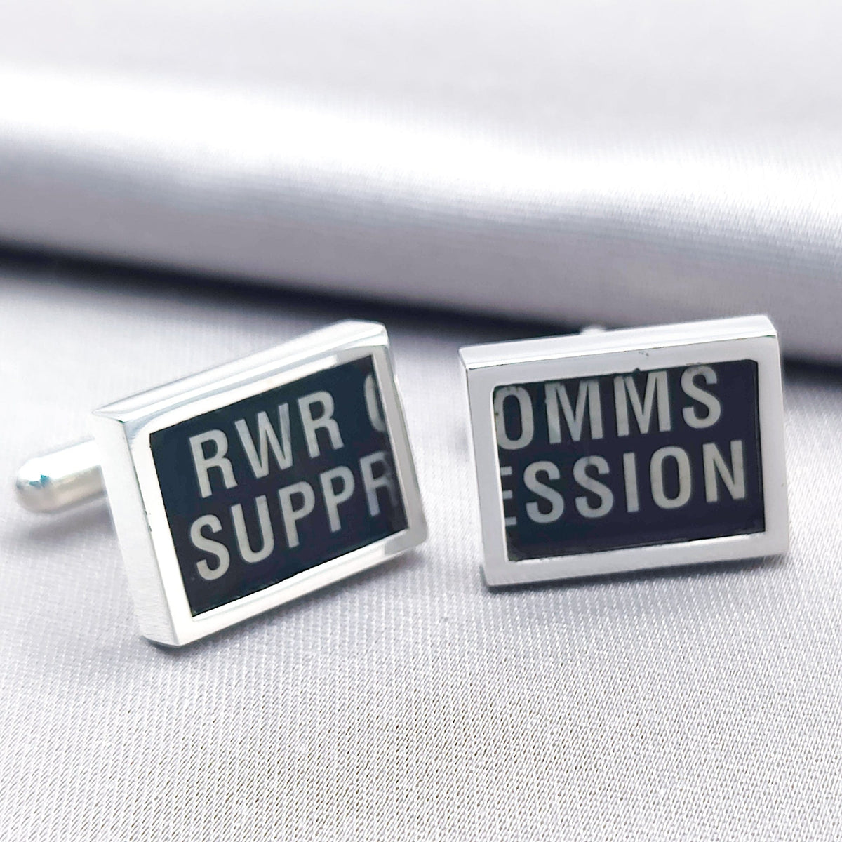 Chinook Helicopter Cufflinks | Upcycled Chinook Parts | Sterling Silver ...