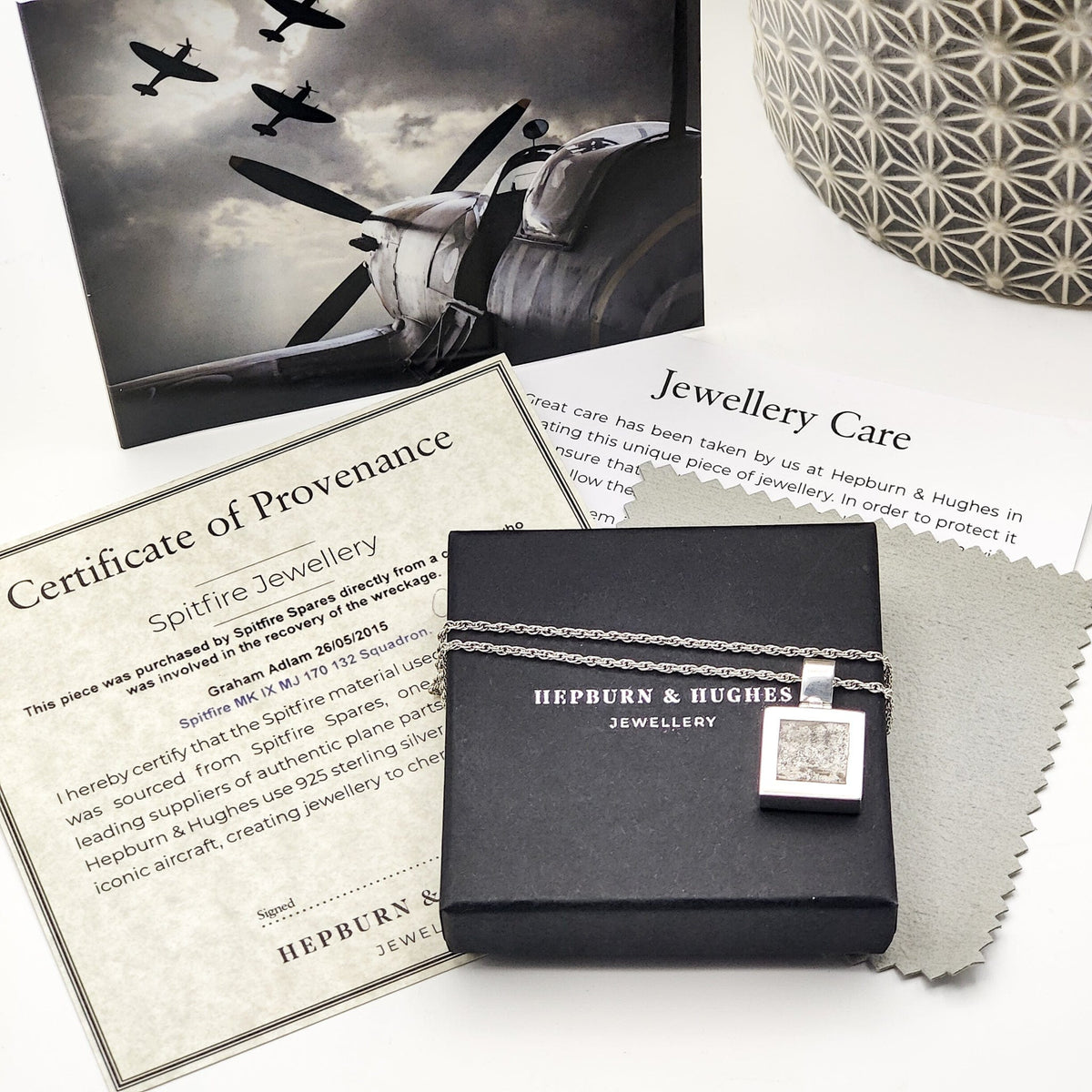 Spitfire Pendant | Original Spitfire Fuselage | Set in Sterling Silver ...